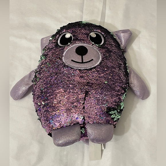 Shimeez | Toys | Shimmeez 8 Delilah Dog Plush Reversible Sequins Purple ...